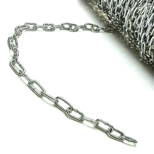 Stahlkette Kurzgliedrig Rundstahlkette Eisenkette Gliederkette Verzinkt A1 2mm 2mm | Stahlketten ...