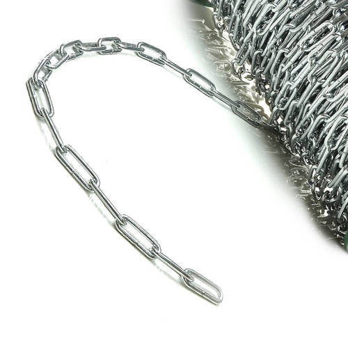 Stahlkette Langgliedrig Rundstahlkette Eisenkette Gliederkette Verzinkt C2 3mm 3mm | Stahlketten ...