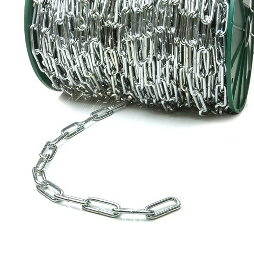 Stahlkette Langgliedrig Rundstahlkette Eisenkette Gliederkette Verzinkt C2 4mm 4mm | Stahlketten ...