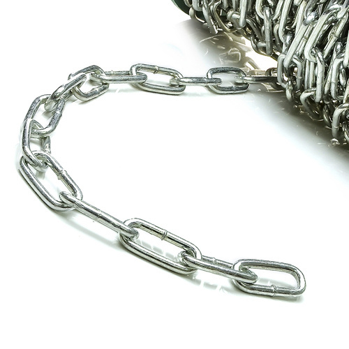 Stahlkette Langgliedrig Rundstahlkette Eisenkette Gliederkette Verzinkt C2 6mm 6mm | Stahlketten ...