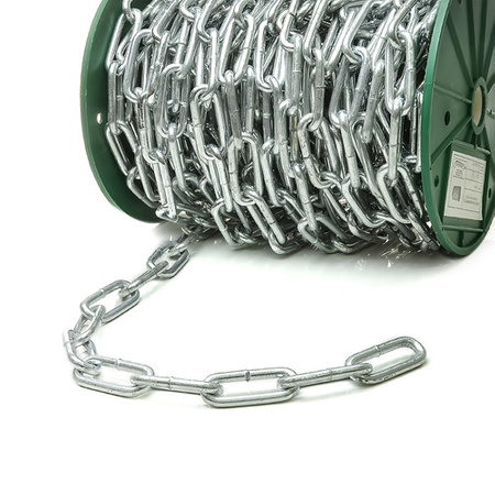 Stahlkette Langgliedrig Rundstahlkette Eisenkette Gliederkette Verzinkt C2 5mm 5mm | Stahlketten ...